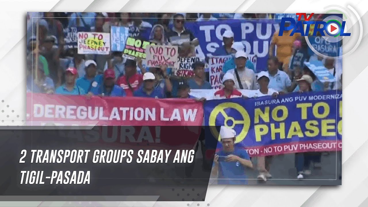 2 transport groups sabay ang tigil-pasada | TV Patrol - YouTube