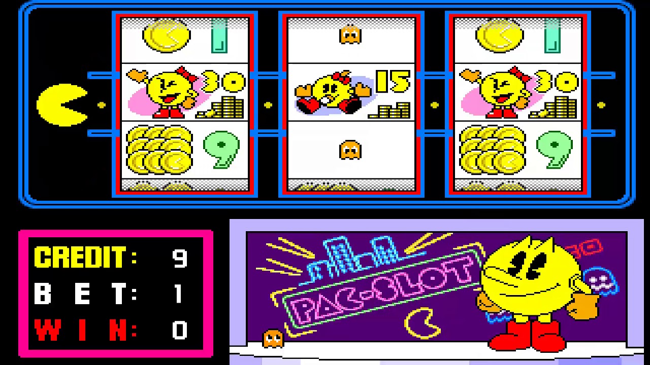 ARCADE MACHINES MAME PAC SLOT DIGITAL SLOT 1996 NAMCO PACMAN PAC MAN ...