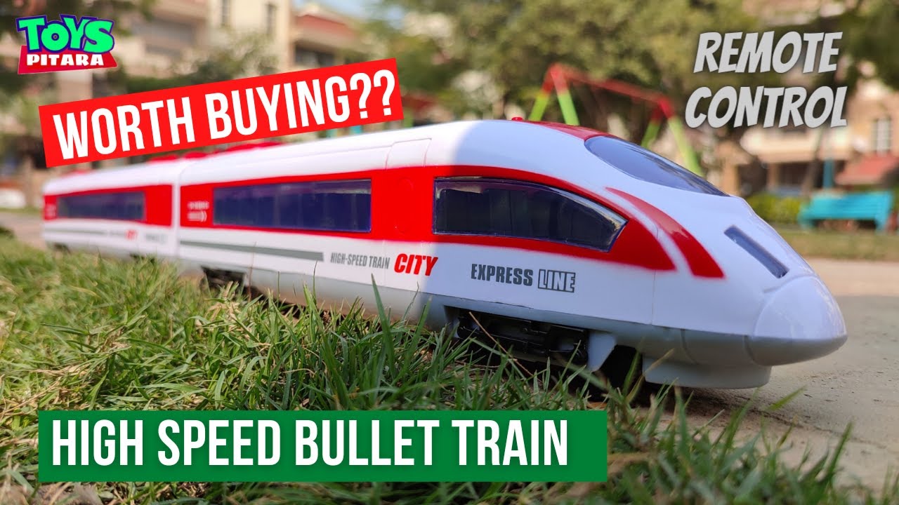 Big Remote Control Bullet Train Set | RC Train Unboxing & Testing - YouTube