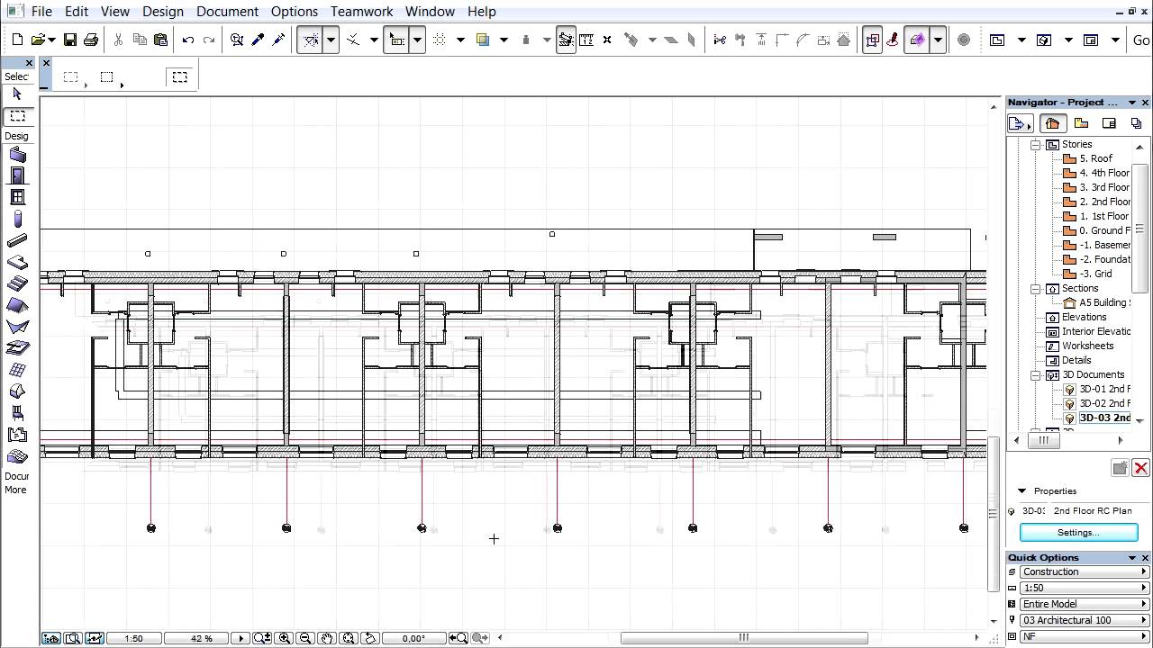 Modifying a floor plan based 3D document in ARCHICAD - YouTube