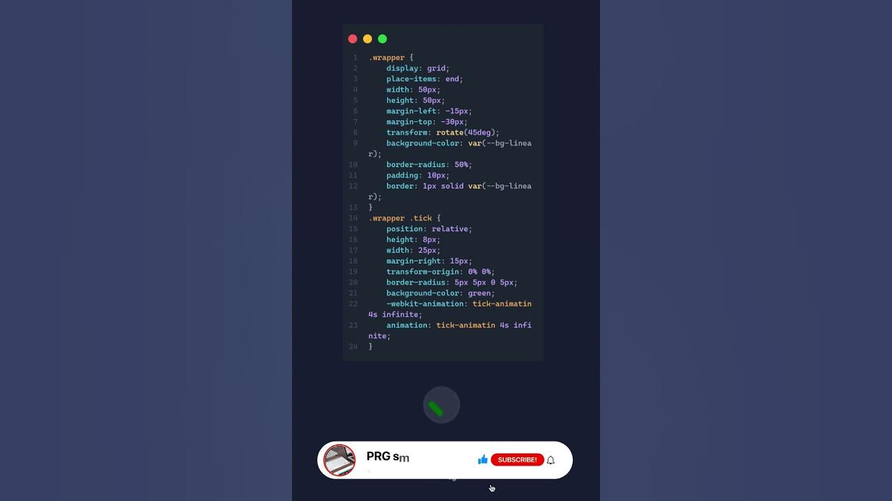 tick Element with HTML CSS #shorts - YouTube