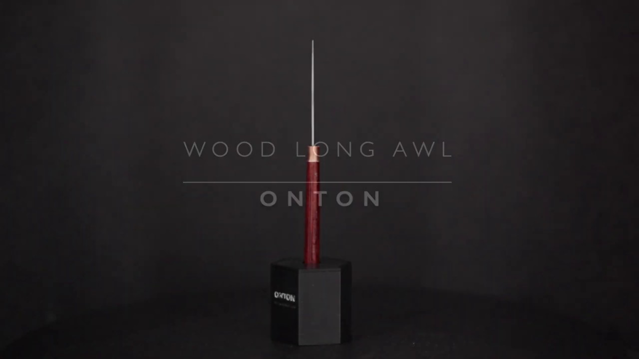 Wood long Awl - ONTON 가죽공예 - YouTube
