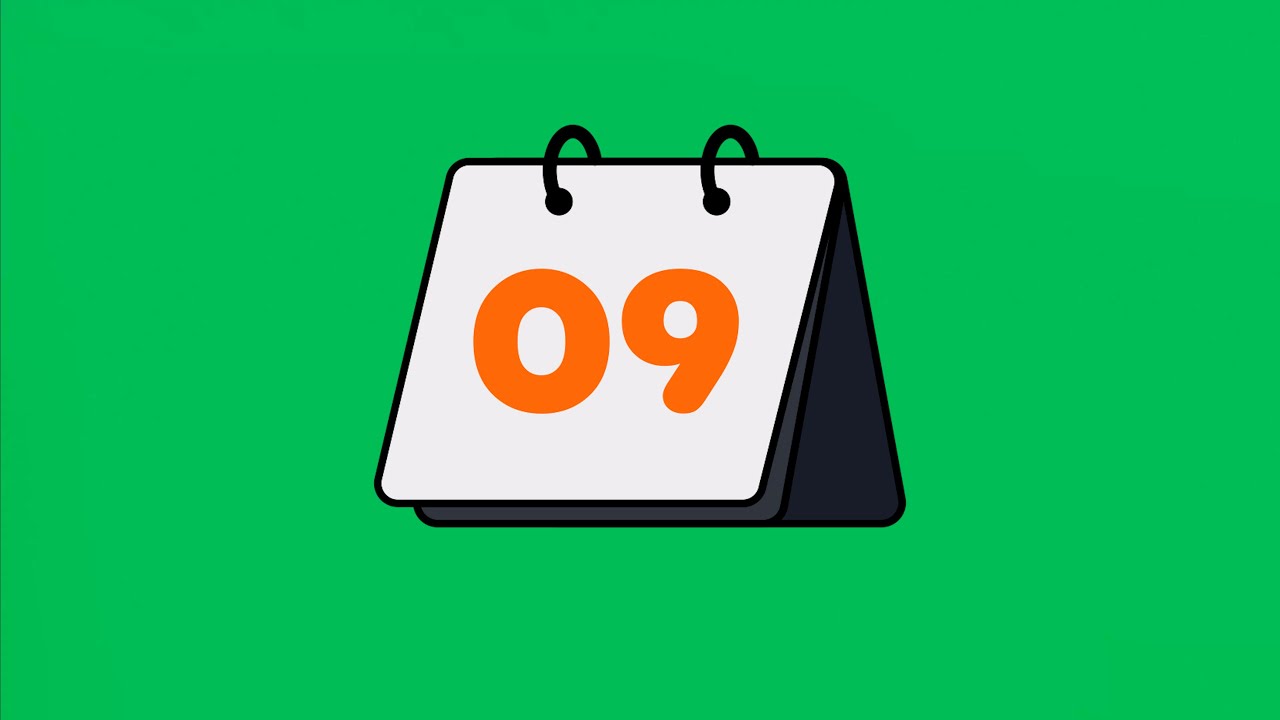 A Year in 4K: Green Screen Calendar Animation - YouTube