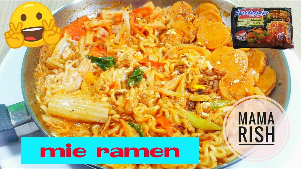 cara membuat mie ramen - pedas - mie sedaap korean - YouTube