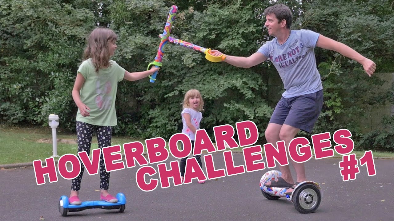 DEBOUT, ASSIS, COUCHÉ... CHALLENGES sur un HOVERBOARD ! (1/2) - Hoverboard Wegoboard - YouTube