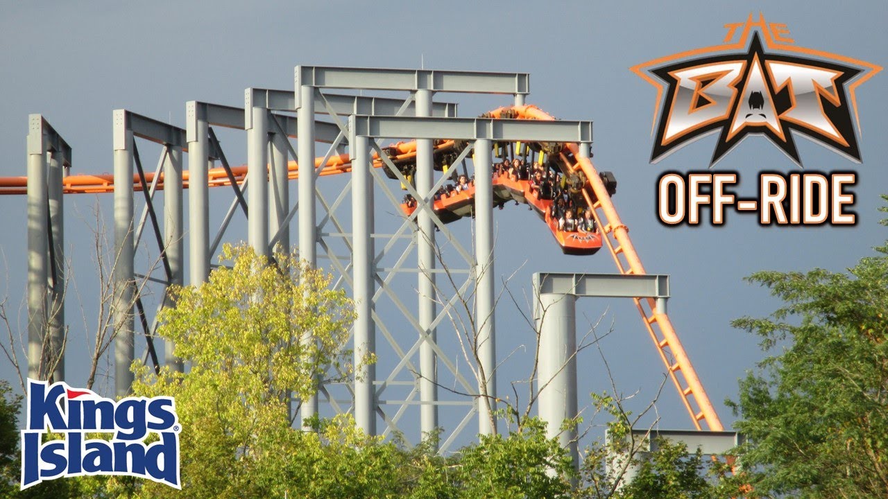 Bat Off-Ride Footage, Kings Island Arrow Suspended Coaster | Non ...