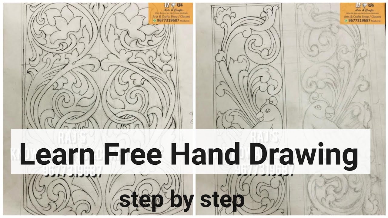 Learn free Hand Drawing- Step by Step - YouTube