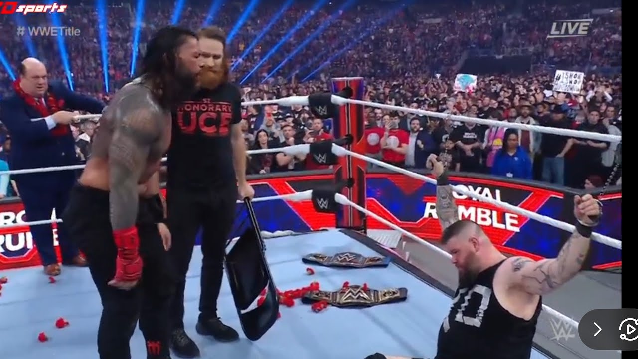 Roman Reigns VS Kevin Owens - WWE Royal Rumble 2023 - YouTube