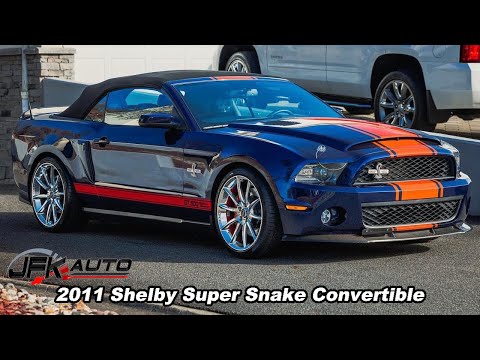 RARE 2011 Shelby GT500 Super Snake Convertible - JFK Auto