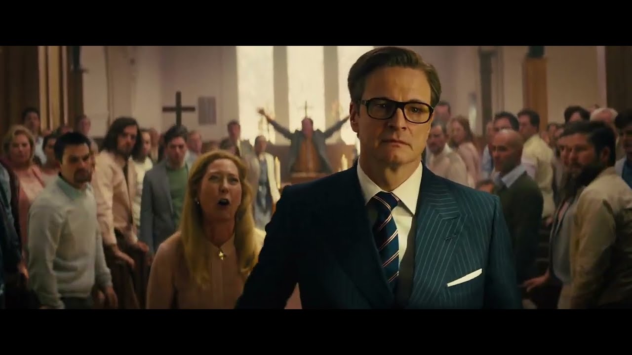 Kingsman Church Fight (60 FPS) - YouTube