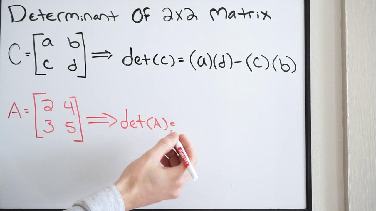 How to Find the Determinant of 2x2 Matrix - YouTube