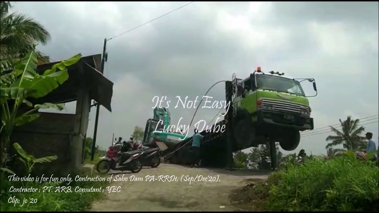 itis not easy on construction sabo dam 2020 - YouTube