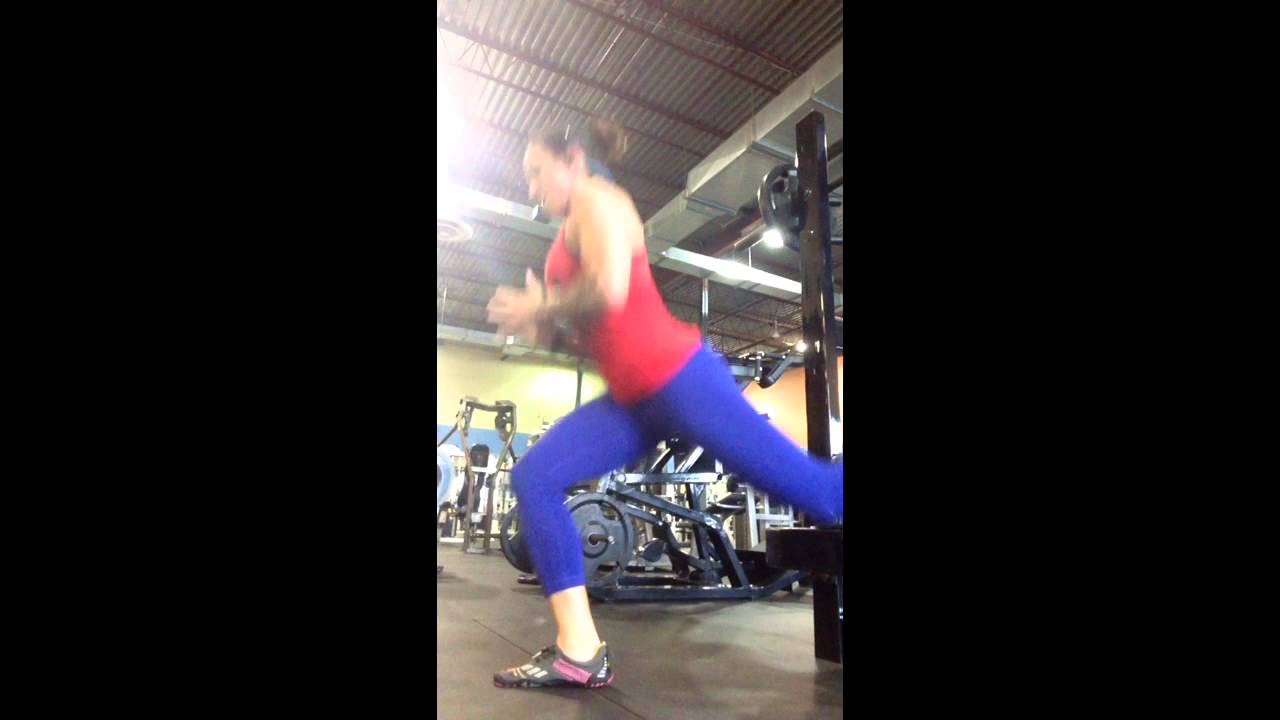 Bulgarian split squat hops - YouTube