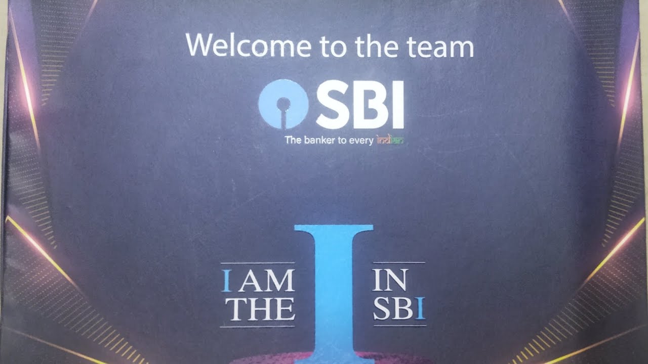 SBI JA WELCOME KIT 2024 - YouTube