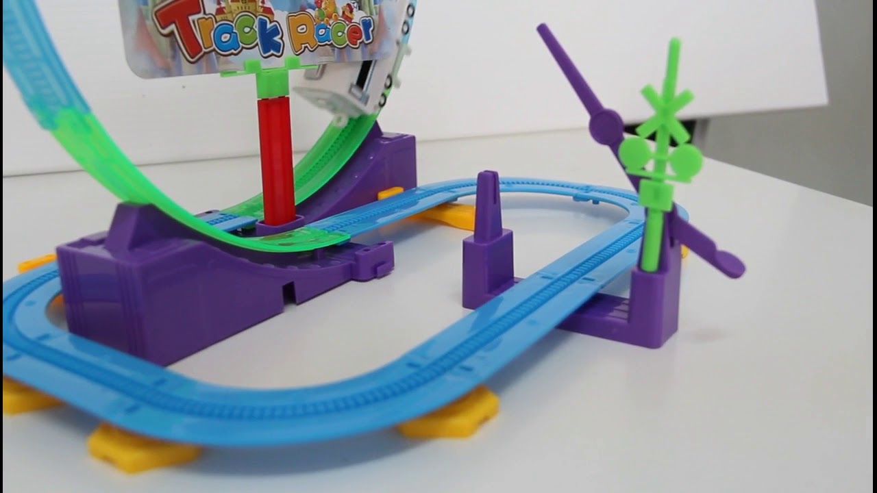 Track Racer Train Set ชุดรางรถไฟ รถไฟตีลังกา จำนวน 32 ชิ้น - YouTube