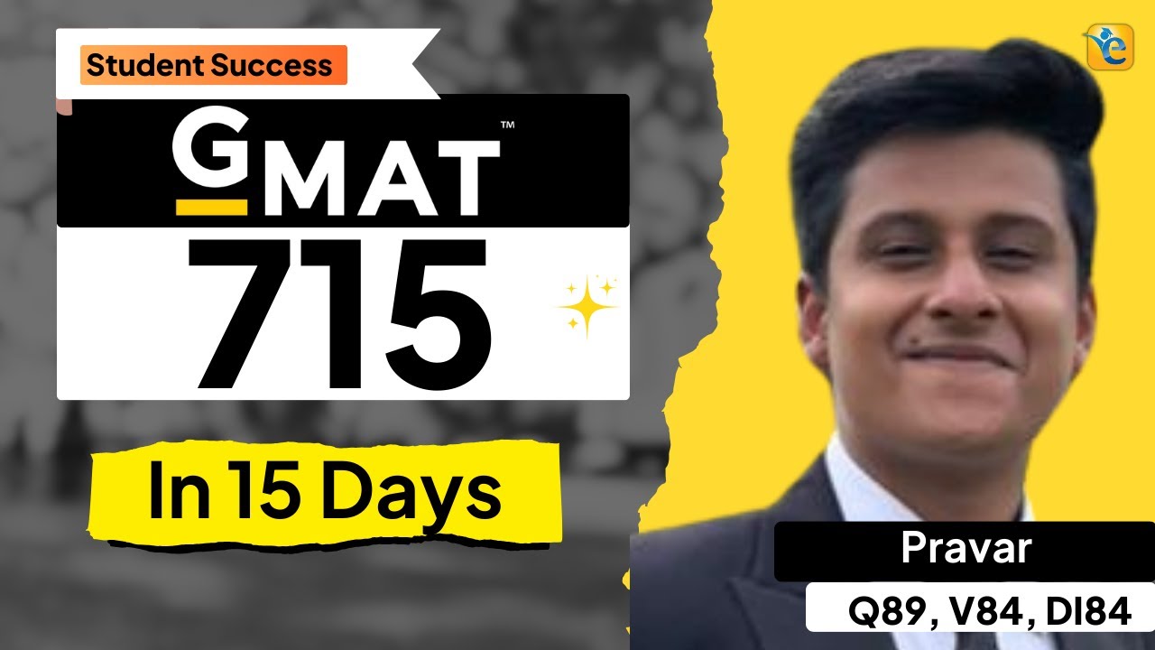 GMAT 715 | With an 80 point Improvement - YouTube
