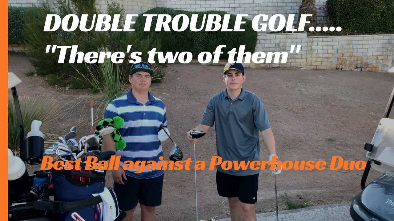 Double Trouble Golf: Atley Develops The Eye of the Tiger with his buddy ...