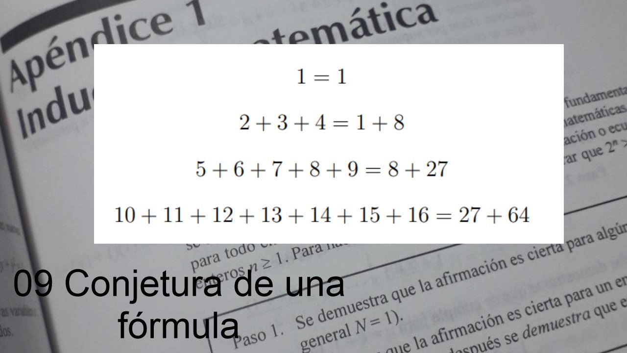 09 Conjetura de una fórmula | Inducción Matemática - YouTube