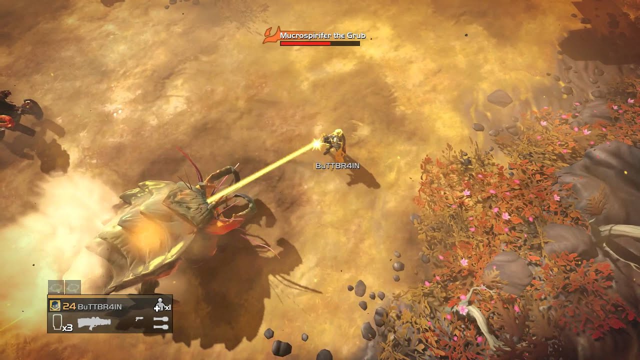 Helldivers Super-Earth Ultimate Edition - Bug Hive Lord boss fight solo ...