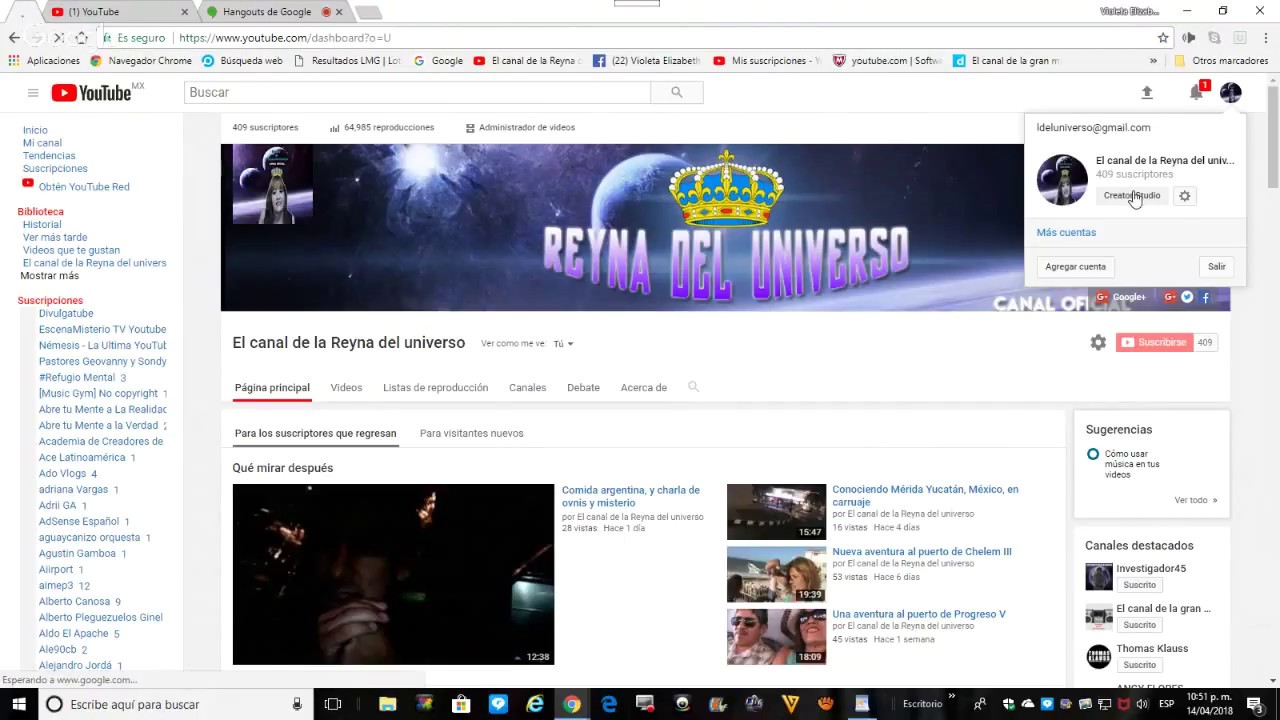 Aprendiendo hacer directos - YouTube