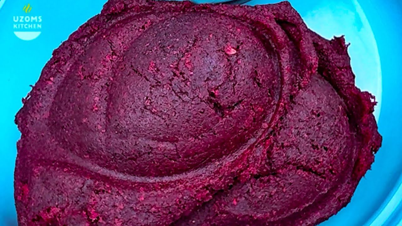 HOW TO MAKE HEALTHY NIGERIAN SWALLOW RECIPE WITH BEETROOT - YouTube