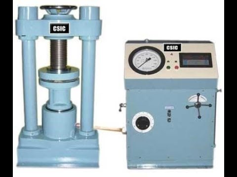 AAC Block compressive strength test By UTM (Universal Testing Machine ...