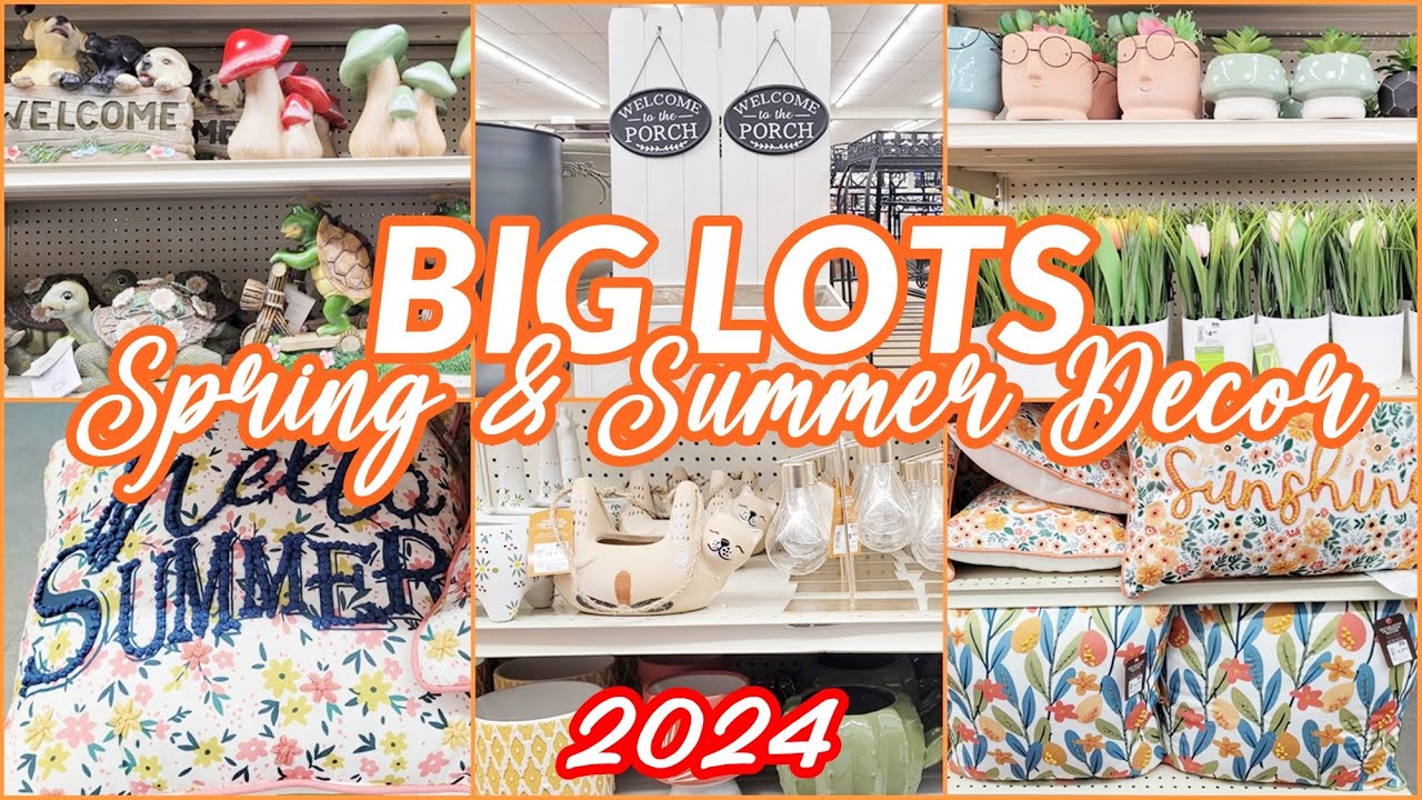 BIG LOTS SPRING AND SUMMER 2024 DECOR SHOP WITH ME - YouTube