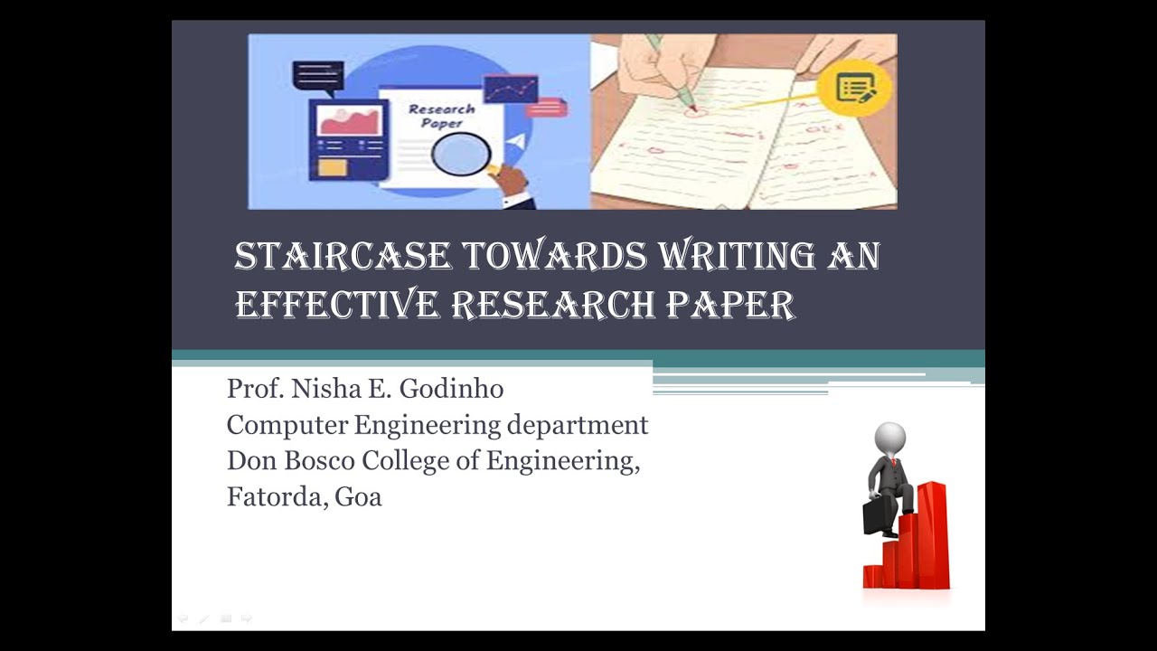 Staircase towards writing an Effective Research Paper - YouTube
