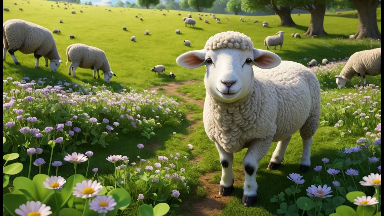 White Sheep, Fluffy and Fat | Cute Sheep Song for Kids | Fluffy Sheep ...