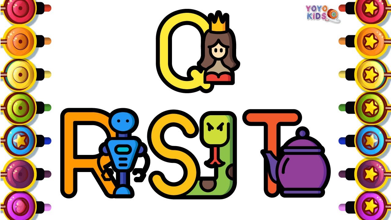 QRST - Easy & Fun to Learn, Drawing & Coloring – Learn to Draw & Color ...