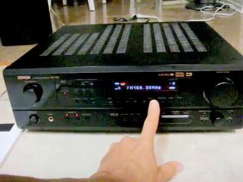 Denon AVR-1603 AM/FM Receiver nice SOUND music working - YouTube