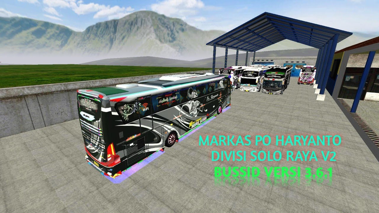 MOD MARKAS PO HARYANTO DIVISI SOLO RAYA V2 || BUSSID V3.6.1 - YouTube