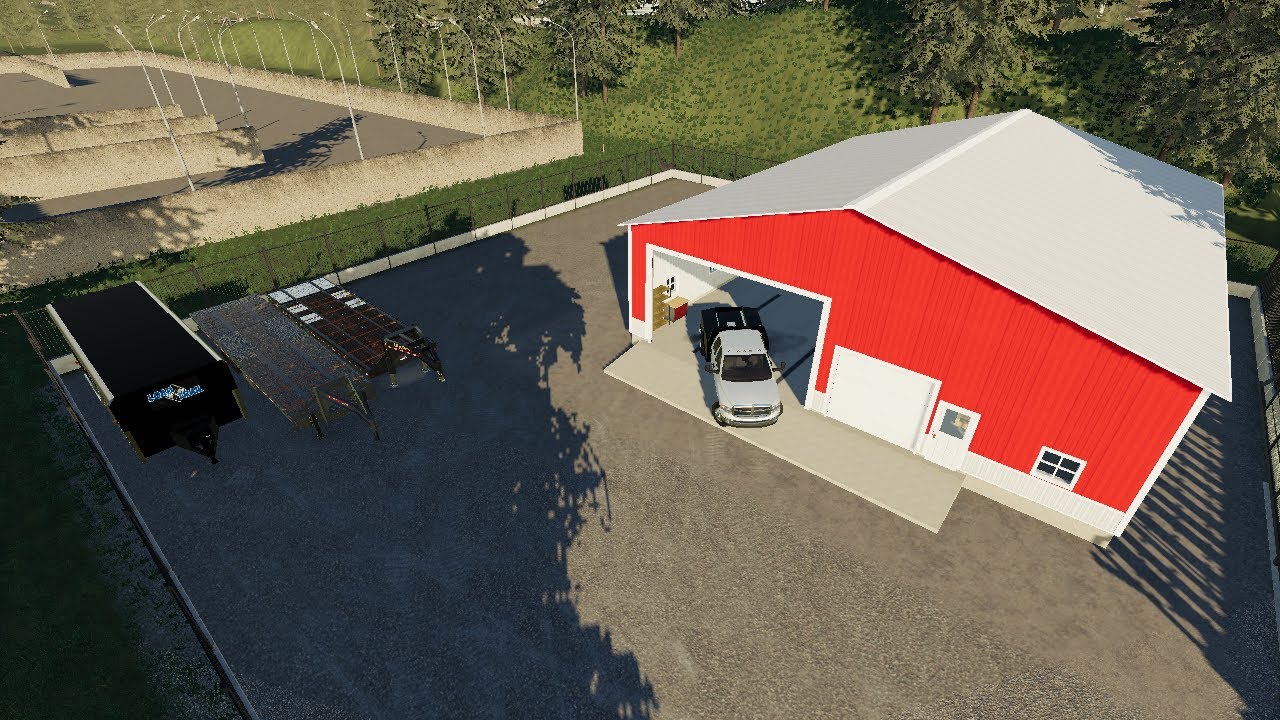 [Farming Simulator 19] KST Map building new shop for company/ New Truck ...