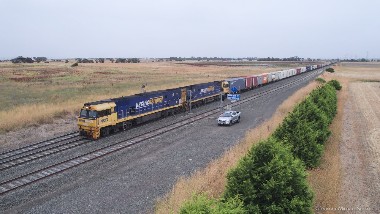 3PM7 Pacific National Container Train With NR13 & NR114 (20/1/2023 ...