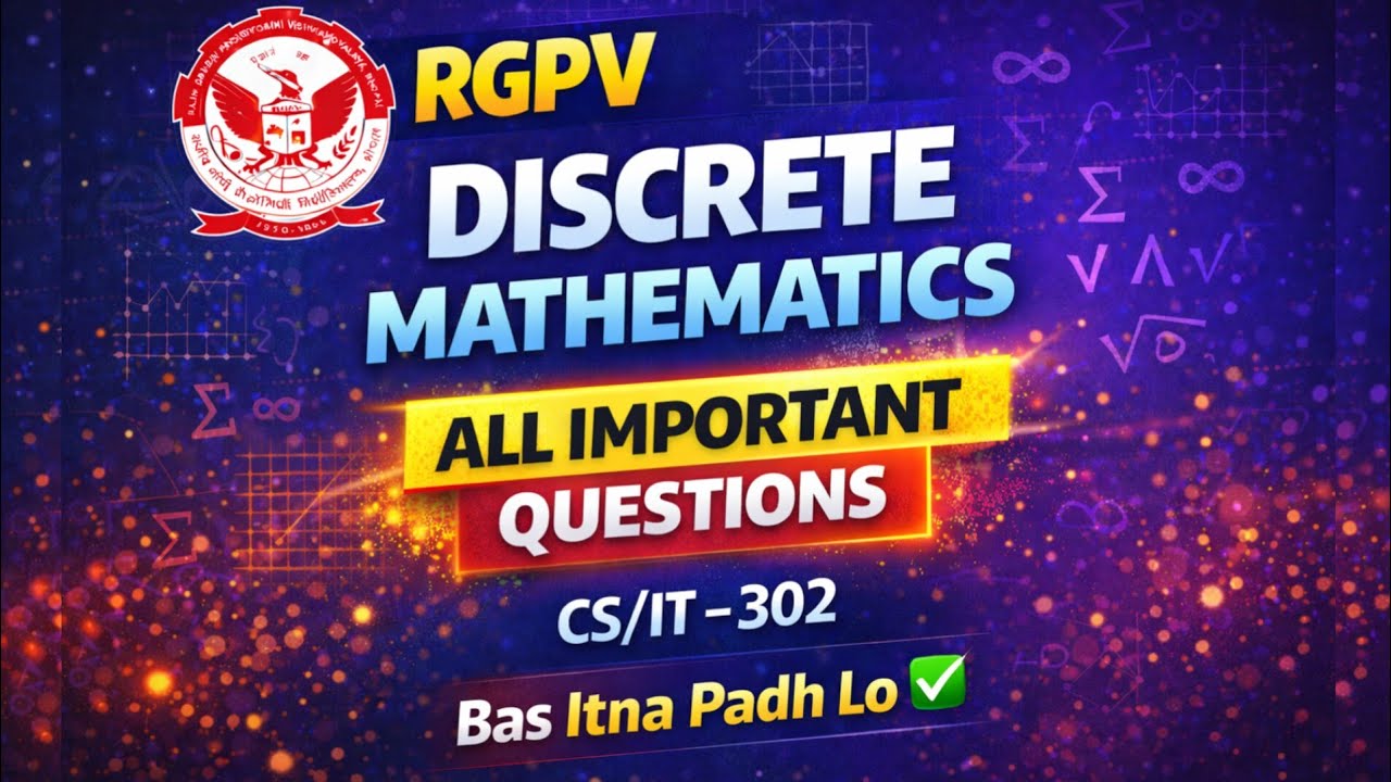Discrete Structure Top 10 Important Topics for Exam | CSIT-302 - YouTube