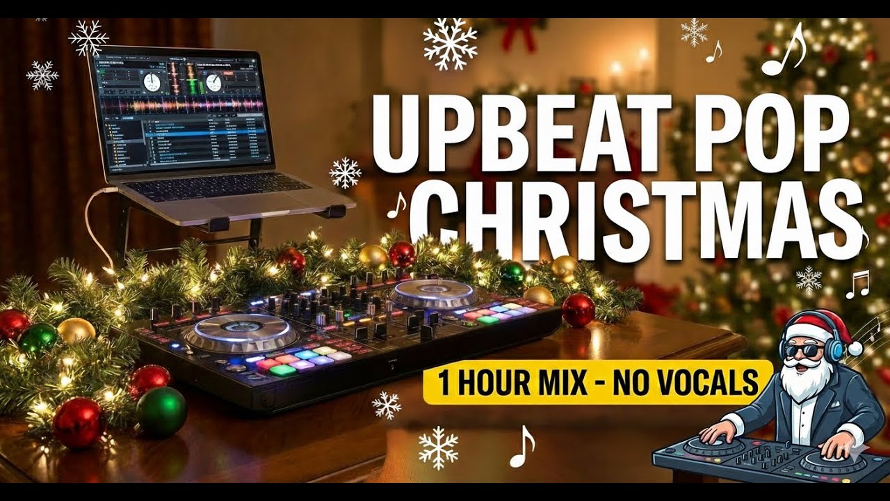 Upbeat Pop Christmas Instrumental Mix 🎄 | 1 Hour Energetic Holiday ...
