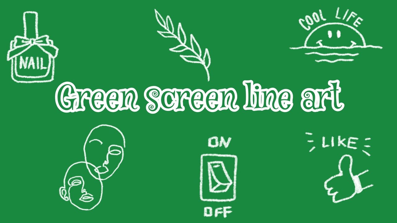 Green screen |Line moving art green screen | Effect | - YouTube