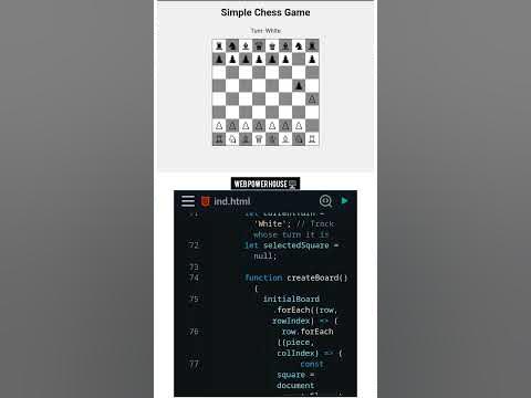 Chess game animation #html#css#webdevelopment #begginers #coding #programming #shorts #learn# ...