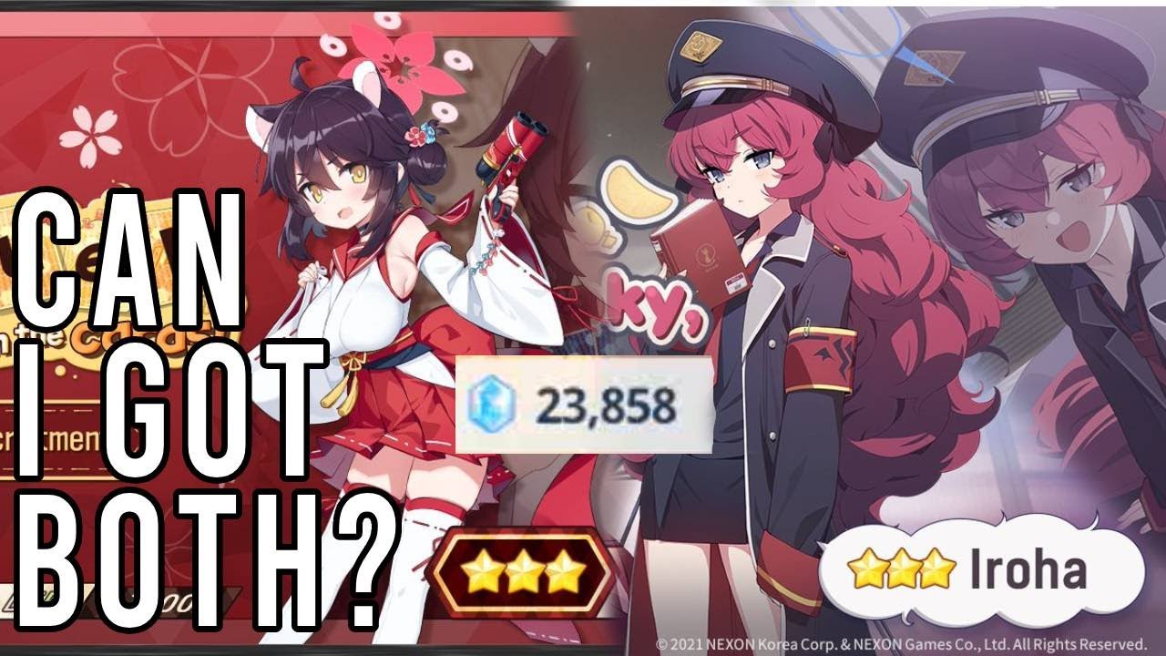 Blue Archive Gacha Iroha and Kaede, But Got Wrong Banner - YouTube
