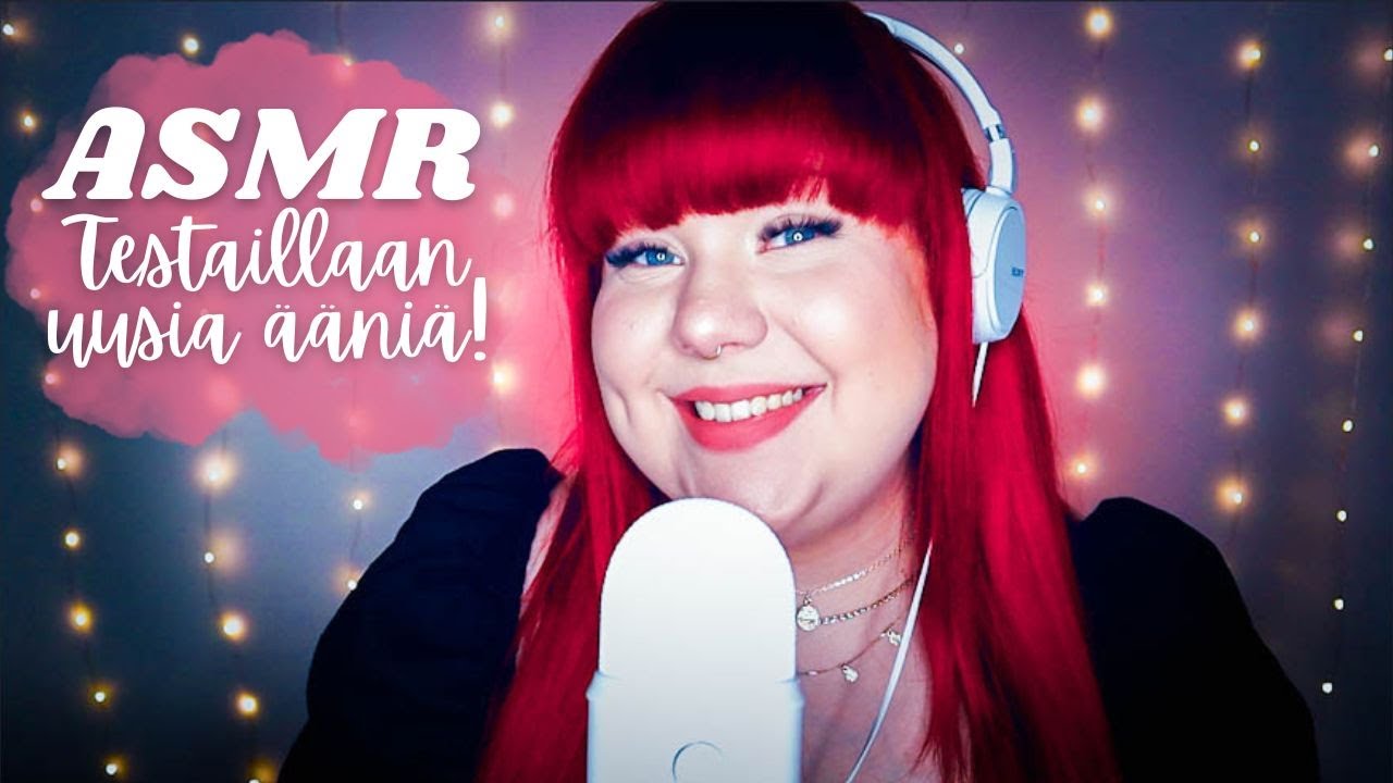 ASMR SUOMI 💕 Kaipaatko uutta kuunneltavaa? Tuu testailemaan uusia ääniä ...