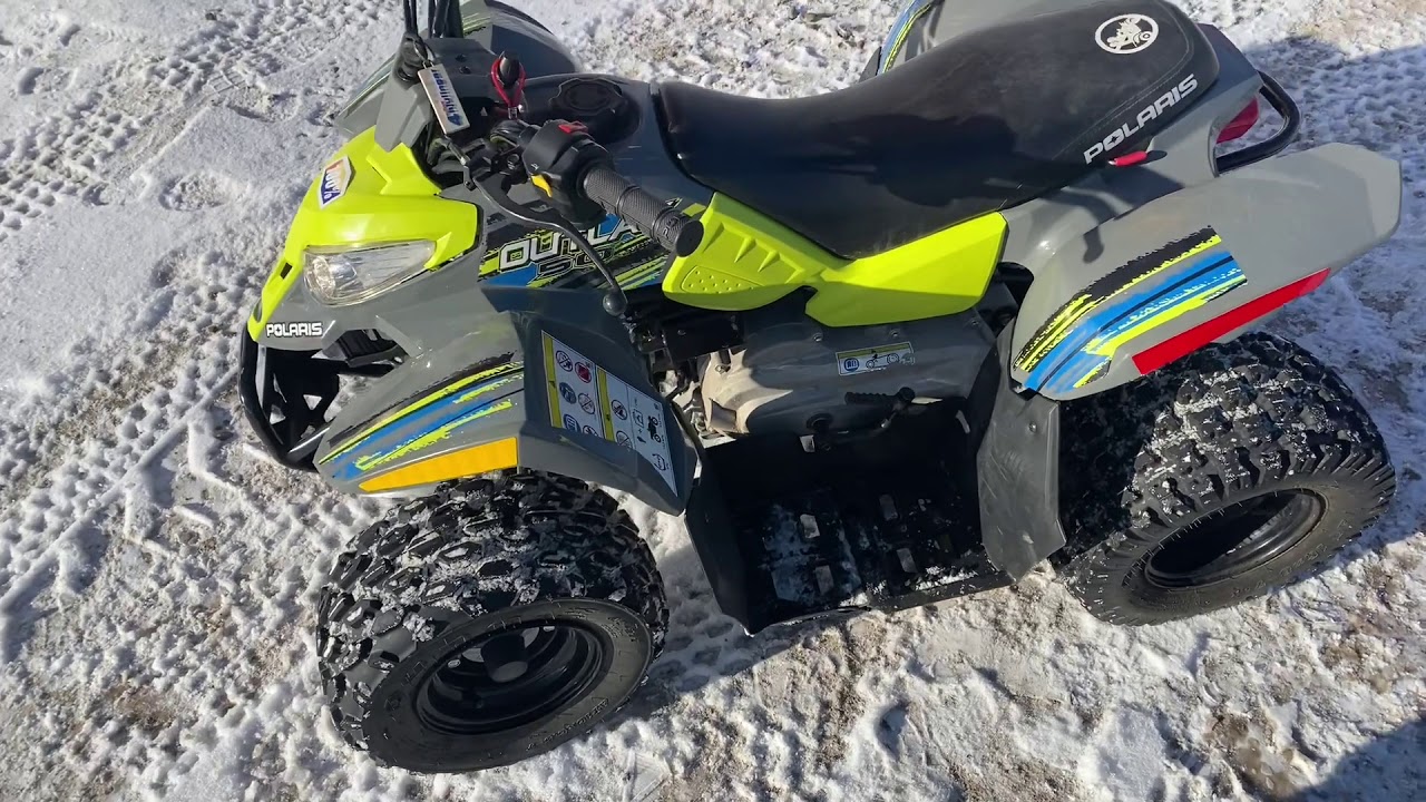 Köp Fyrhjuling Polaris 110cc Outlaw på Klaravik - YouTube