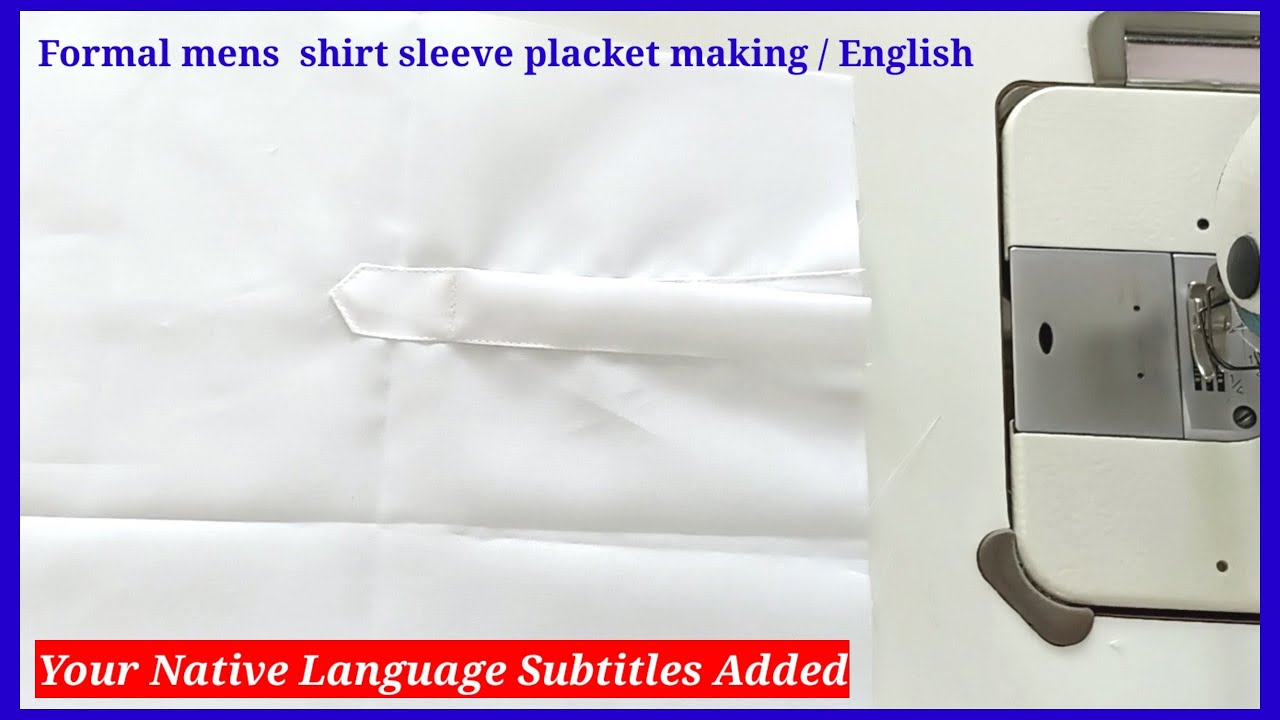 sew a professional sleeve placket easy method in english / how to ...