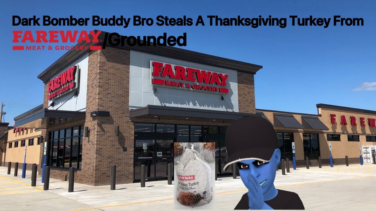 Dark Bomber Buddy Bro Steals a Thanksgiving Turkey from Fareway ...