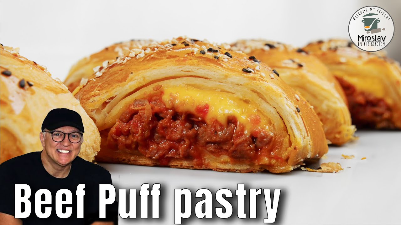 How to Make Puff Pastry with Ground Beef - YouTube