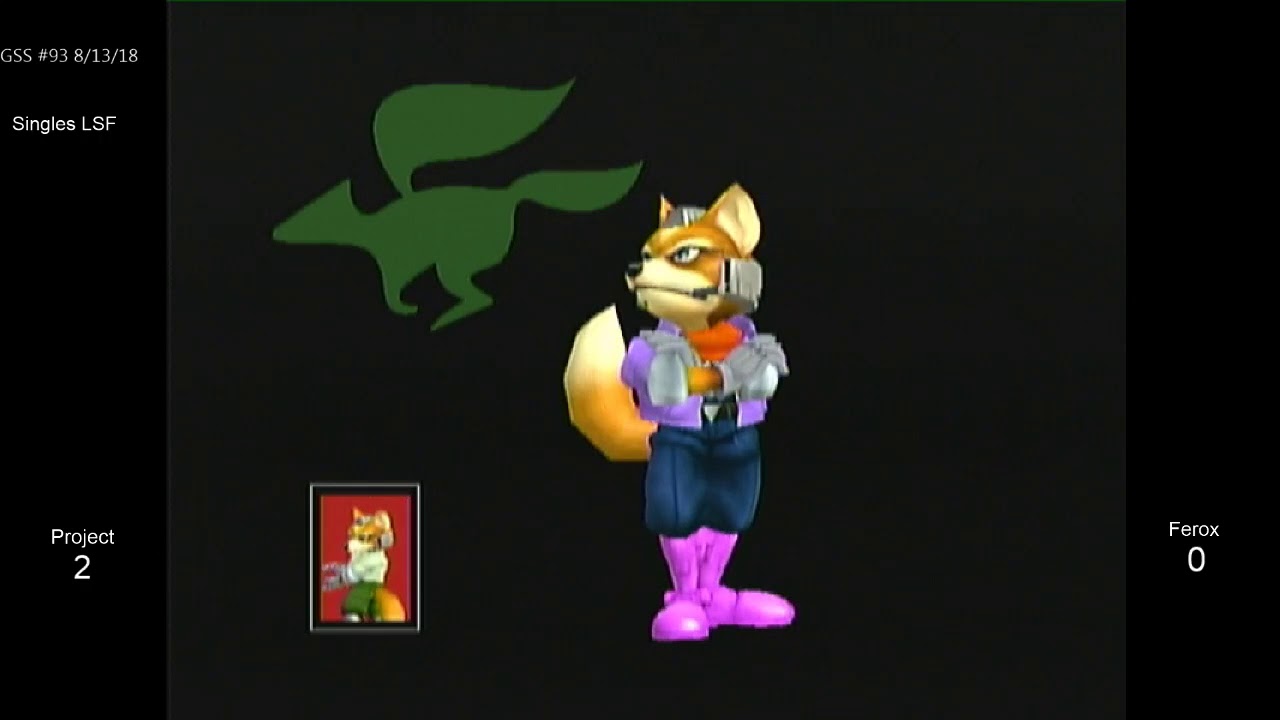 GSS 93 SSBM - Project (Default Fox) vs. Ferox (Blue Fox) - Melee LSF ...