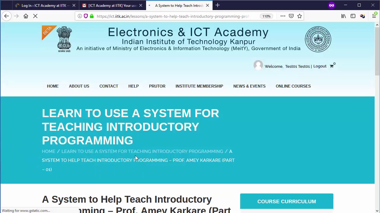 How to complete a course on ICT Portal - YouTube