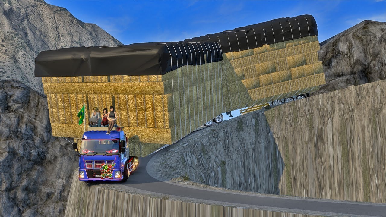 MAXIMUM LOG LOAD: Trucker's Insane Journey Across a Cliff Edge | Euro ...