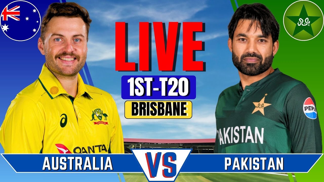 PAKISTAN vs AUSTRALIA - 1st T20 Match | Live Cricket Match | AUS vs PAK ...