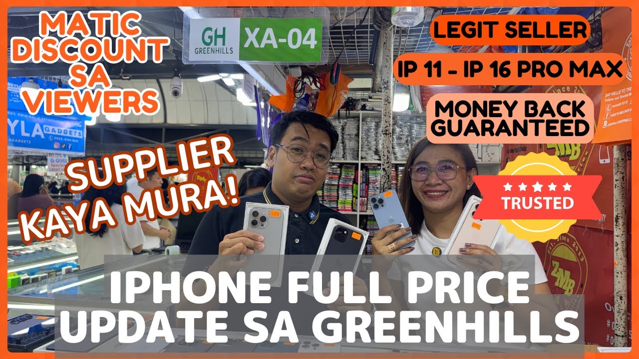 FULL PRICE LIST NG MGA IPHONES DITO SA LEGIT SUPPLIER SA GREENHILLS ...