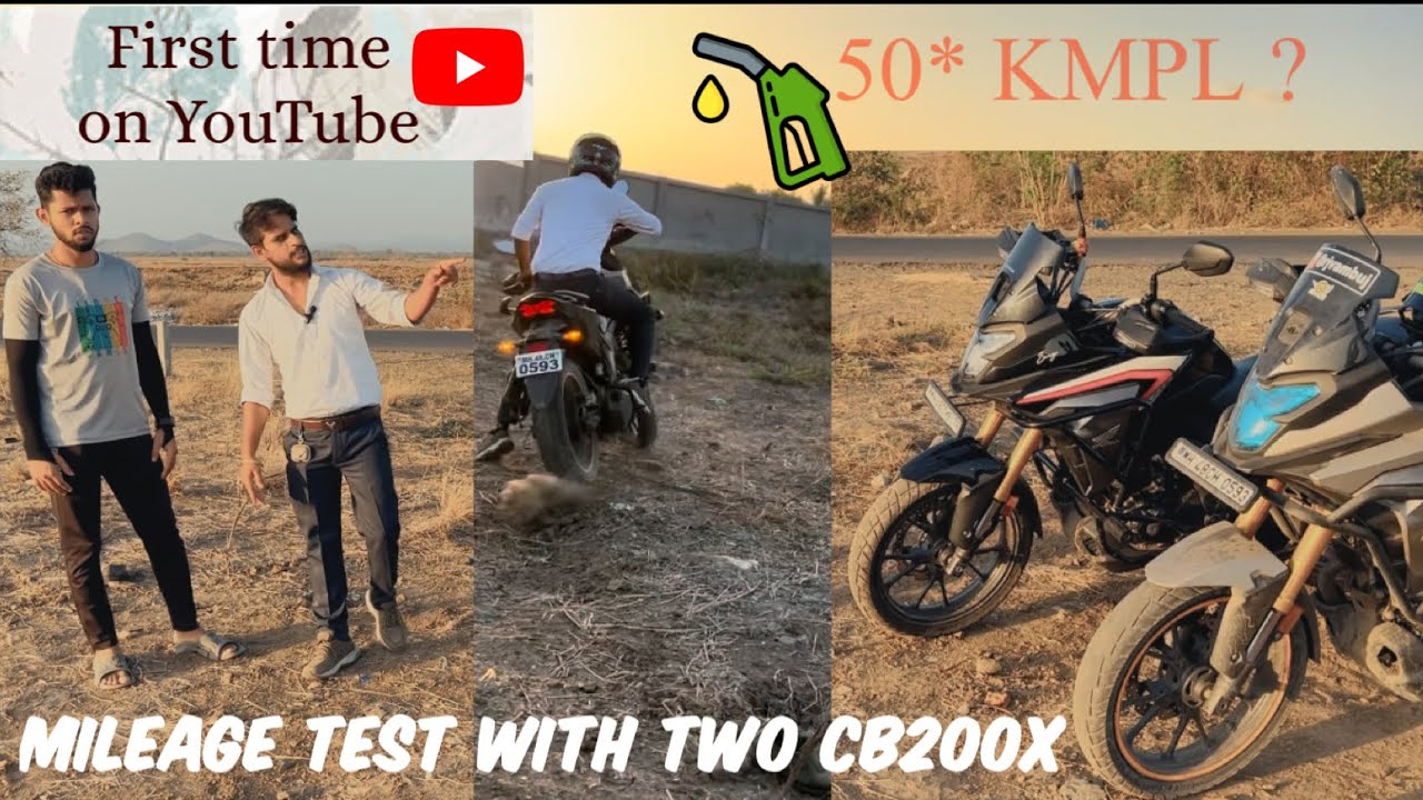 Honda Cb200x Mileage Test With Two Bike Together || First Time On ...